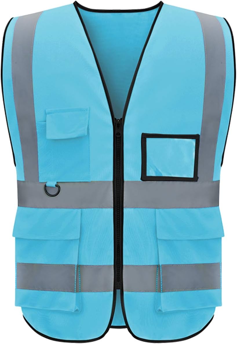 evershare 1 Pack Class 2 High Visibility Safety Vests Reflective 5 ...
