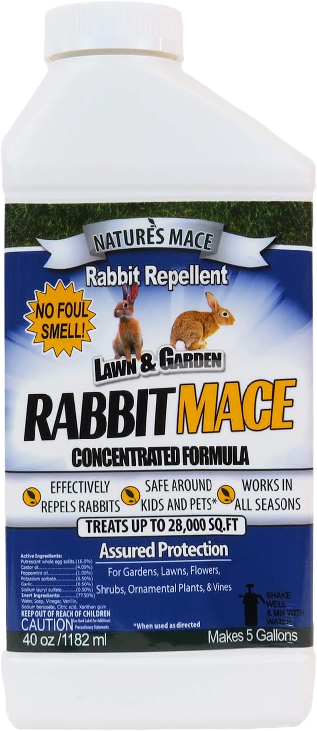 Amazon.com: Nature’s MACE Rabbit Repellent 40oz Concentrate/Covers ...