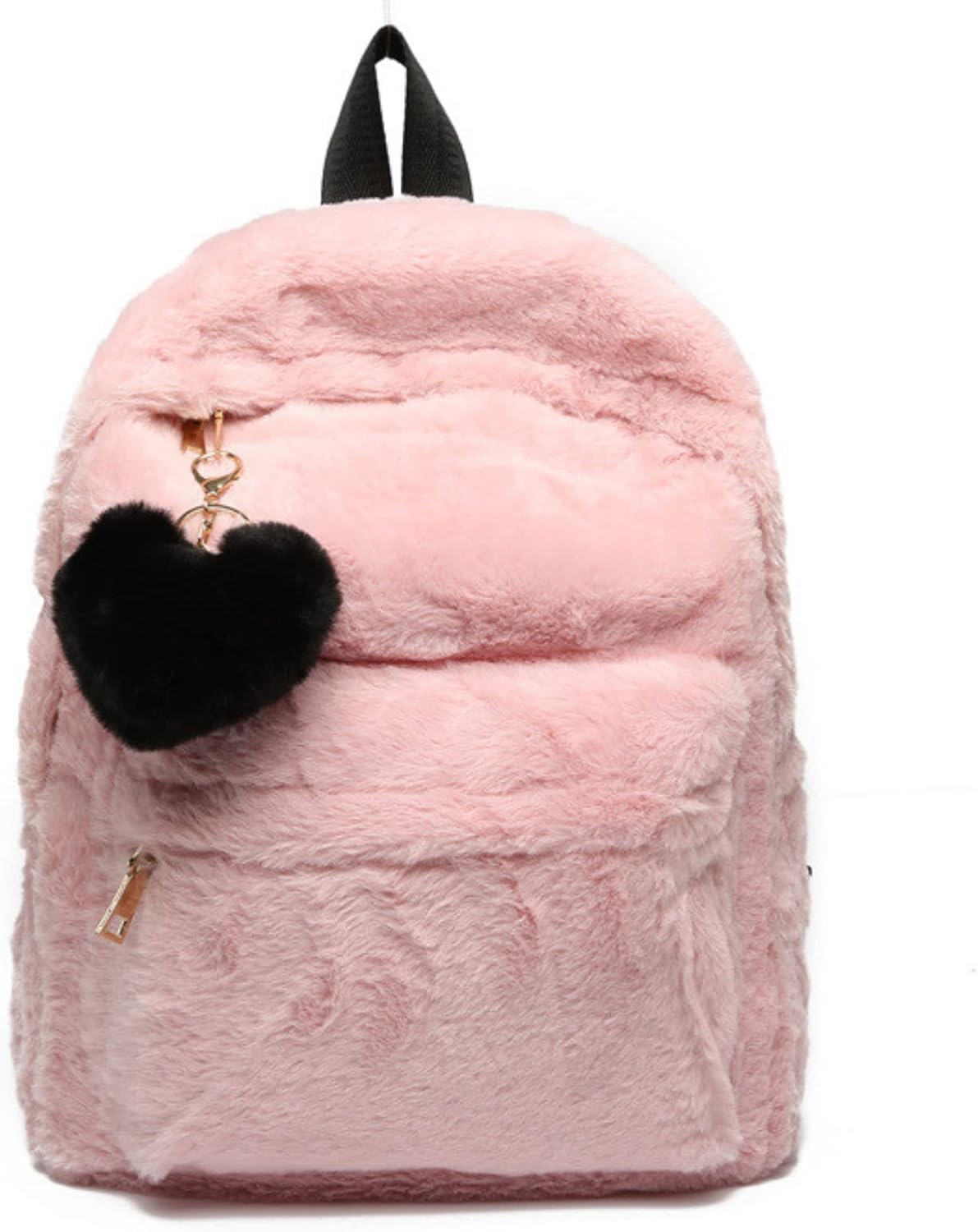 Amazon.com | HOKMAH Cute Fuzzy Backpack for Girls, Aesthetic School ...