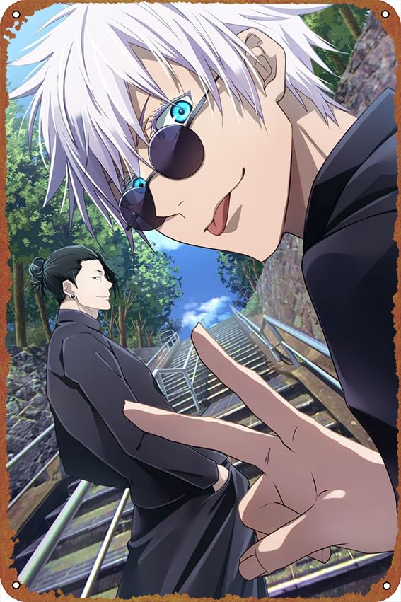 Snapklik.com : Suguru Geto Gojo Jujutsu Posters Tin Metal Sign Vintage ...