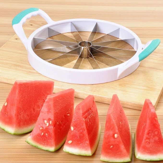 Weikap Watermelon Cutter Hand-held Stainless Steel Melon Fruit Cutter ...
