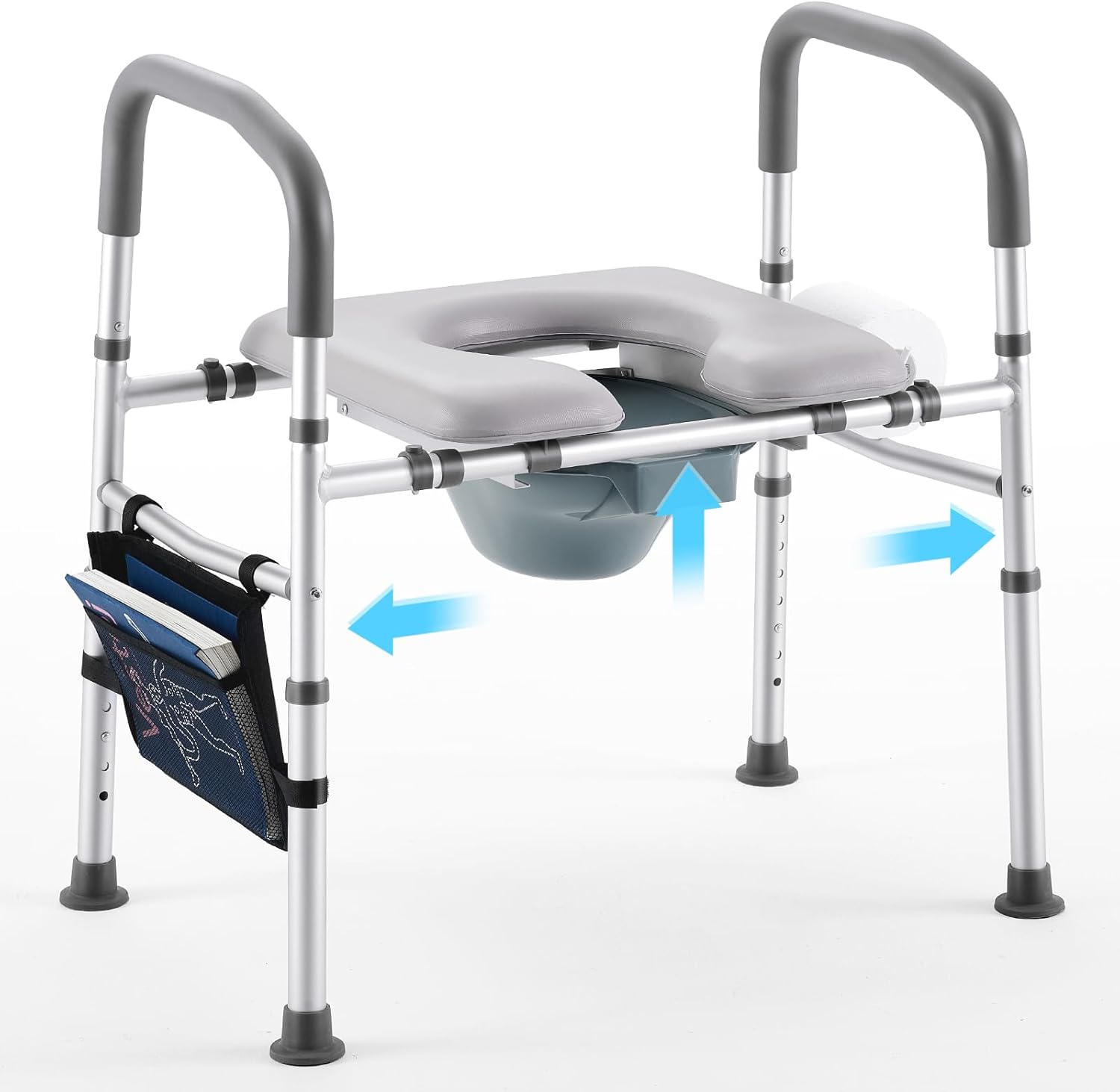 Amazon.com: Bedside Commode for Seniors, FSA HSA Eligible Bedside ...