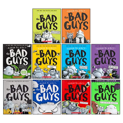 The Bad Guys Series (1-10) Collection 10 Books Set By Aaron Blabey ...