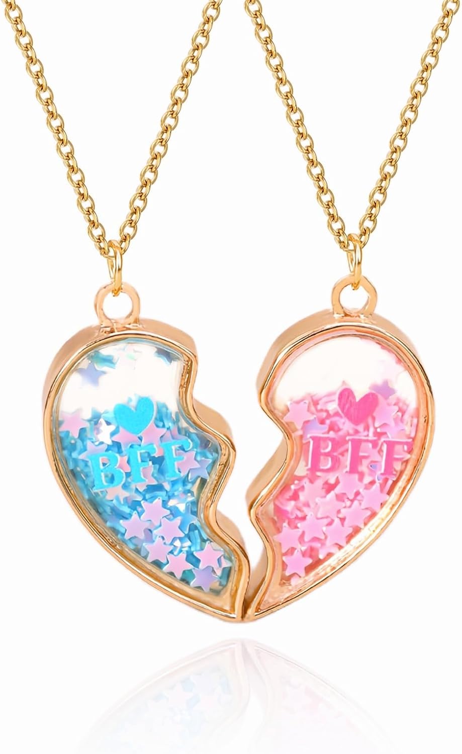 Amazon.com: DOYYCA Best Friend Necklace Gifts Matching Locket Heart BFF ...