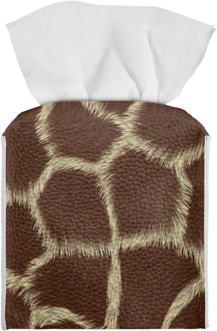 Amazon.com: Coldinair Giraffe Skin Print Tissue Box Cover,Square PU ...