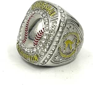 Amazon.com : Personalized Baseball Championship Rings Trophy Prize ...