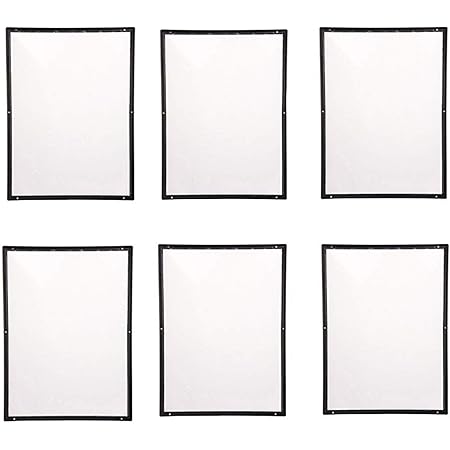 Infomate Magnetic File Folder A4 Black (Pack of 6) Magnetic Pocket ...