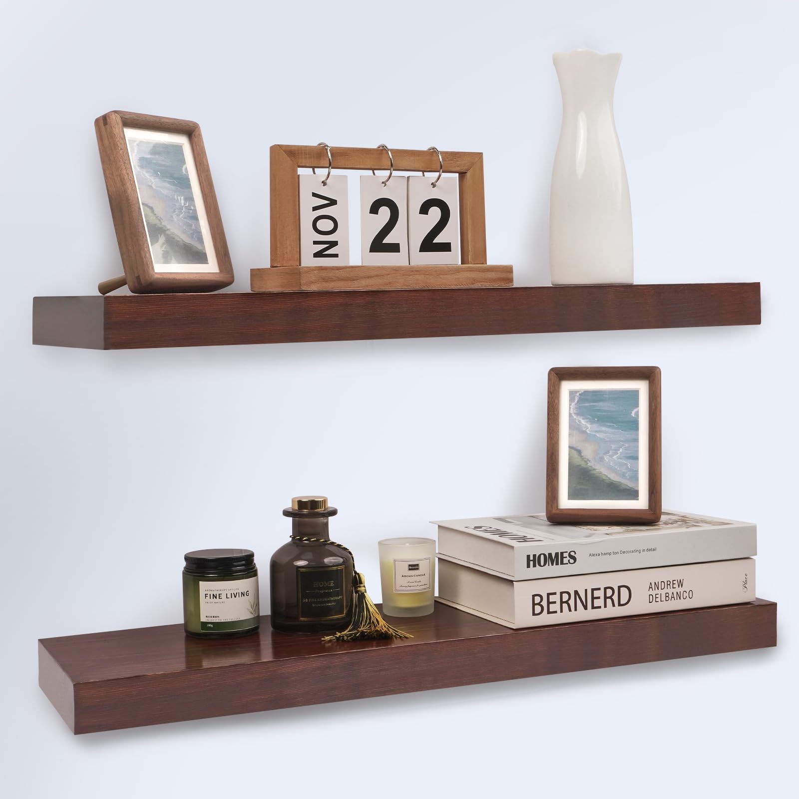 Amazon.com: TANYRE 24 inch Rustic Farmhouse Floating Shelves, Wall ...