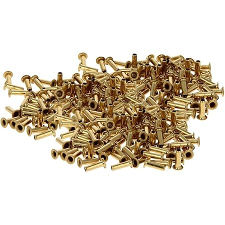 Amazon.com: uxcell Hollow Rivet,2mm x 4mm Through Hole Copper Hollow ...