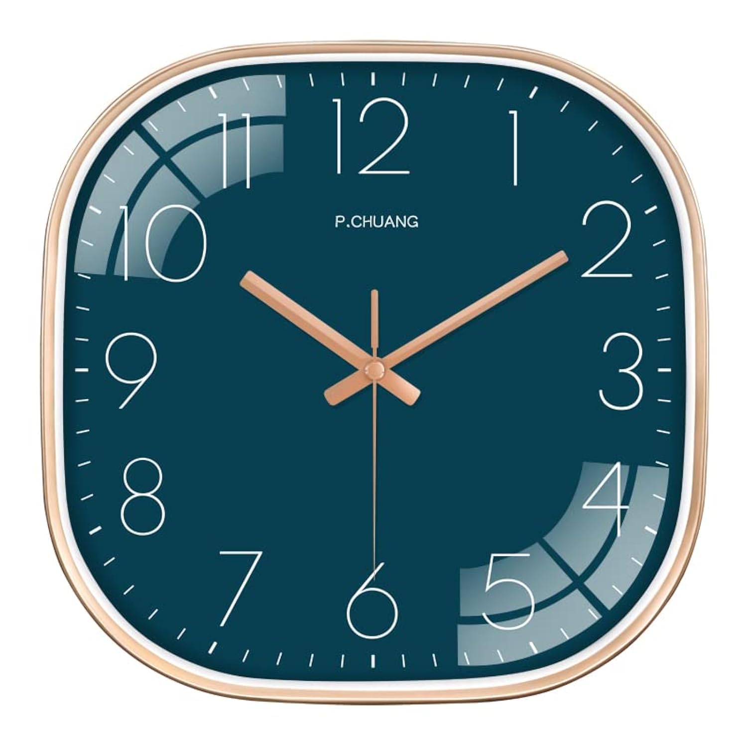 Buy ginoya brothers Square Wall Clock, Silent and No Ticking,Easy to ...