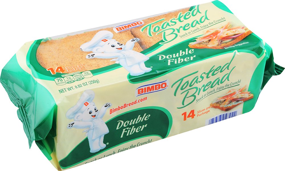 Bimbo Toasted Bread Double Fiber