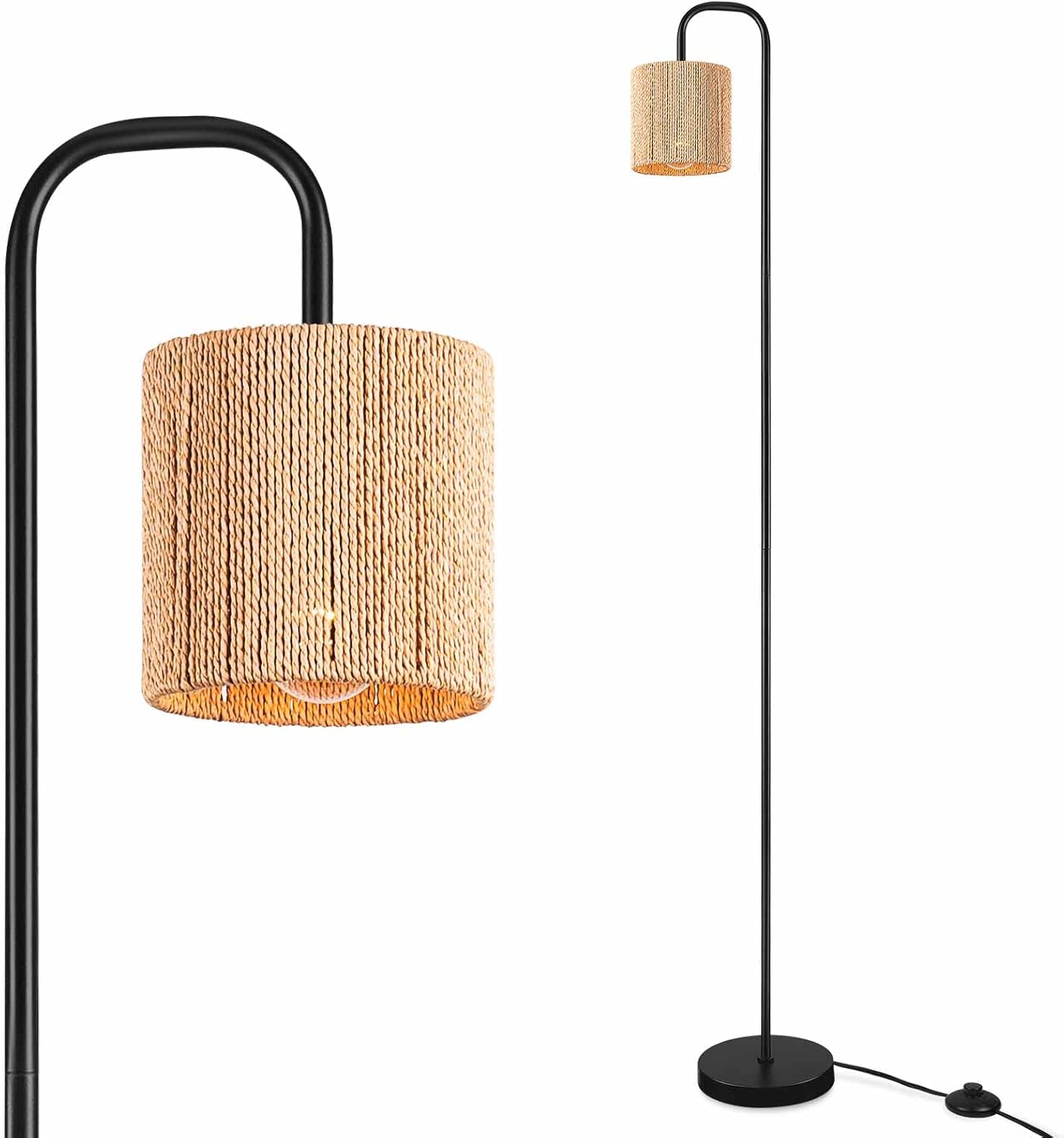 Amazon.com: YeLEEiNO Floor Light Fixture, Dense Paper Birch Floor Light ...