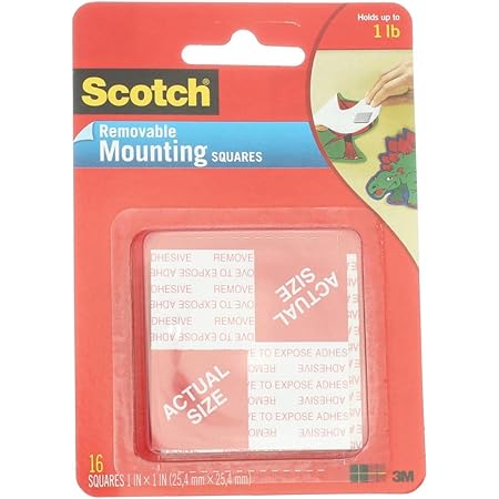 Amazon.com : 3M 108 Scotch Removable Mounting Squares : Office Products