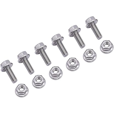 Amazon.com : BOLEWIN 19M7775 14M7303 Hex Flanged Bolt & Nut Set Battery ...