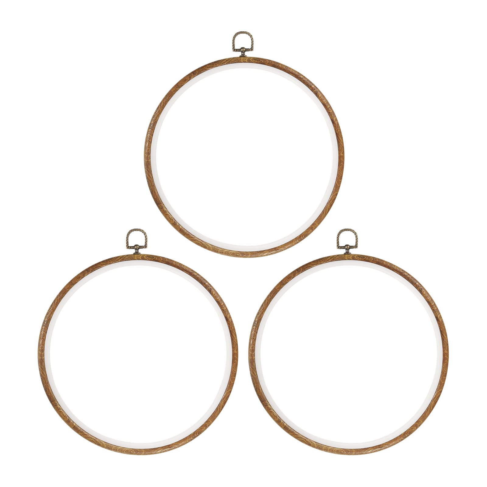 Amazon.com: PATIKIL 3 Pieces 10 Inch Embroidery Hoops Frame Round ...