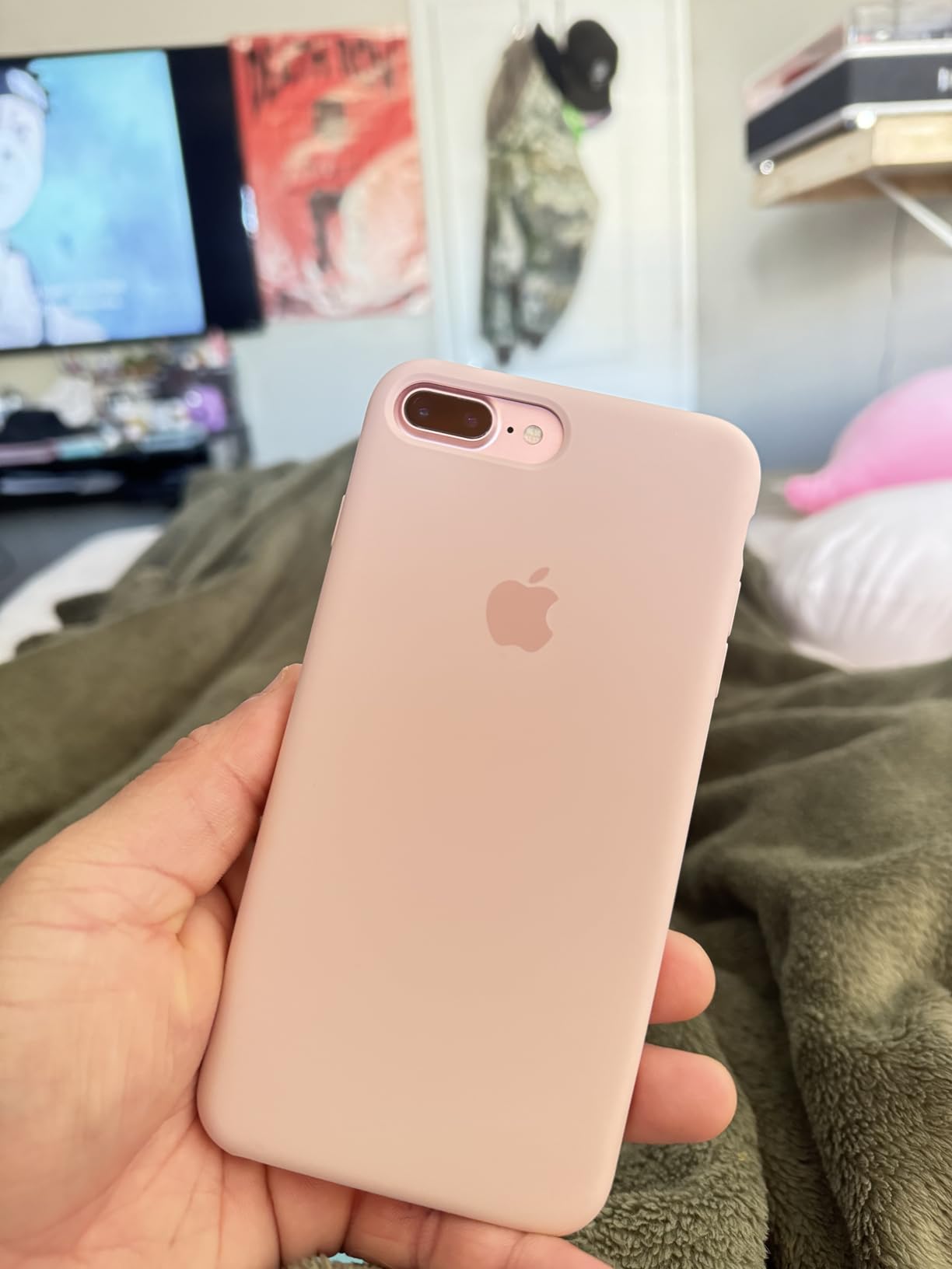 Amazon.com: Apple iPhone 8 Plus / 7 Plus Silicone Case - Pink Sand ...