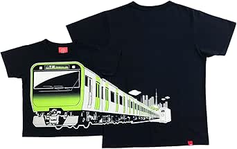 Amazon.co.jp: 日本製 半袖Tシャツ 山手線×OJICO「レンジ」ユニセックス キッズ レディース メンズ ブラック 山手線 E235系 電車 在来線 【Official ...