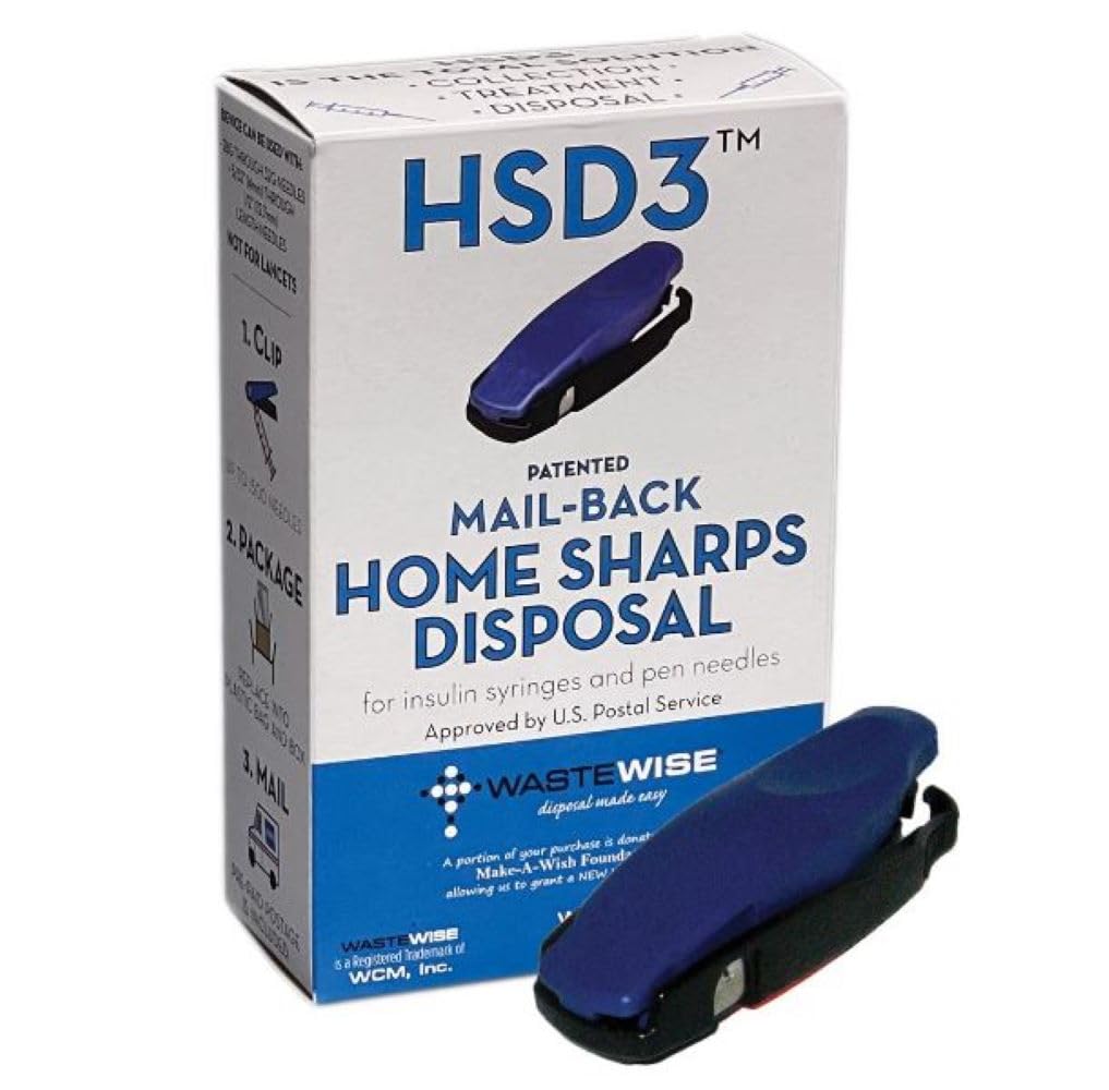 Amazon.com: HSD3 Mail-Back Home Sharps Disposal (Return Shipping ...