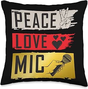 Amazon.com: Musical Instruments Collection Peace Love Mic Musical ...