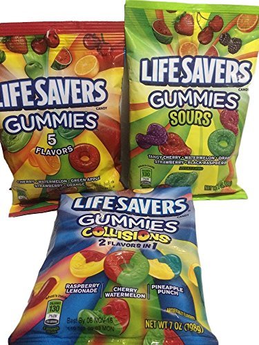 Amazon.com : Lifesavers Gummies, Collisions, Sours and Original Flavors ...
