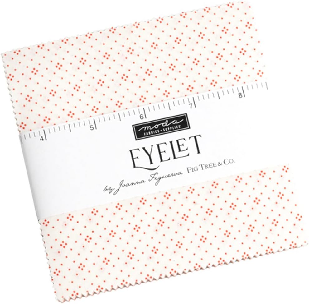 Amazon.com: Fig Tree and Co Eyelet Charm Pack 42 5-inch Squares Moda ...