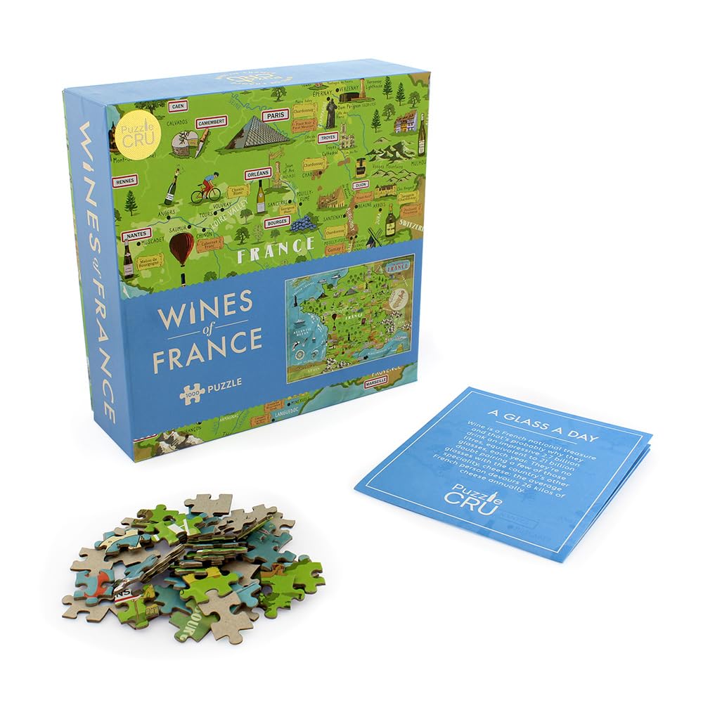 Amazon.com: Puzzle Cru Wines of France 1000 Piece Colourful Jigsaw ...