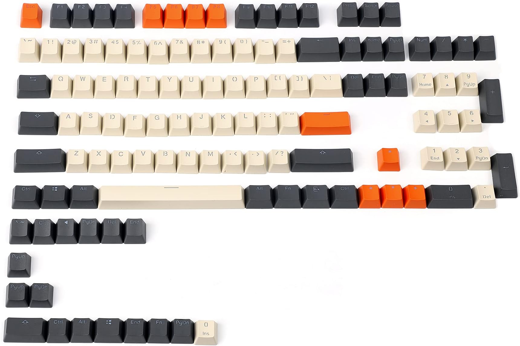 Amazon.com: Carbon Miami PBT Double Shot Shine Through ANSI Backlit ...