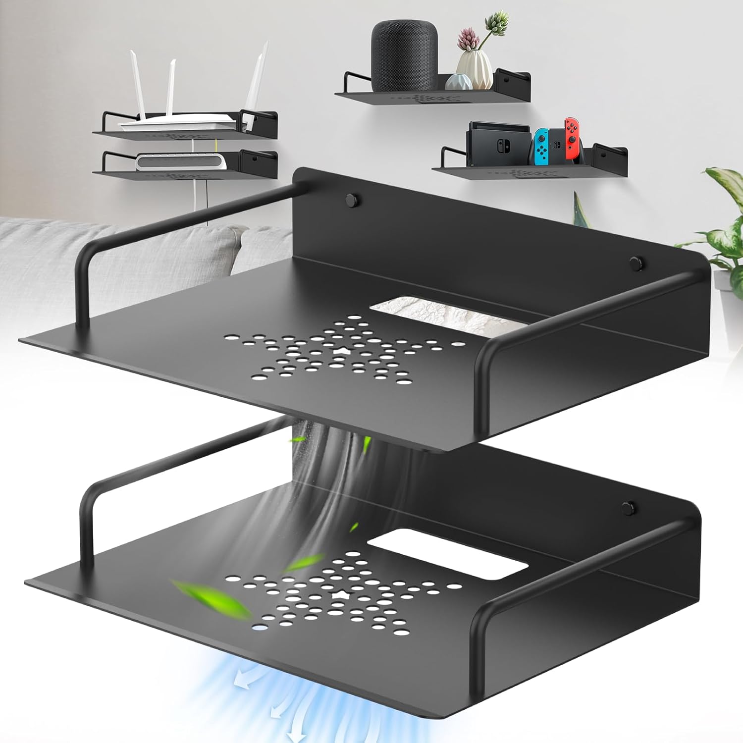 Amazon.com: 2PCS Floating Shelves For Projector, Aluminum Alloy Wall ...