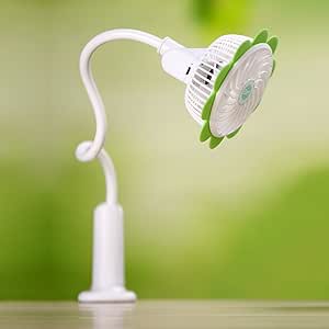 Amazon.com: Portable Mini Battery Operated Clip on Fan Sunflower ...