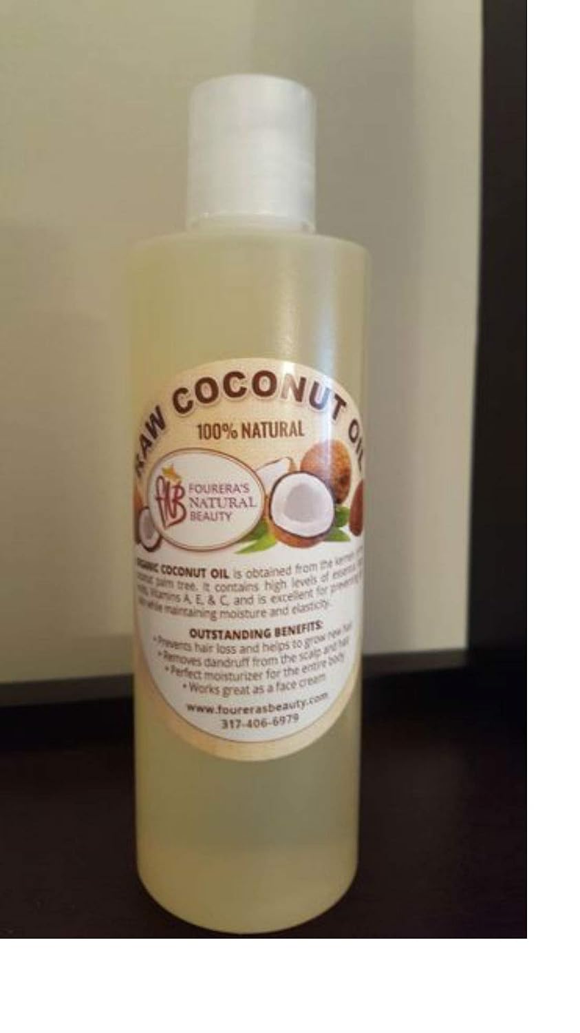 Amazon.com: Raw Coconut Oil 100% Natural (8OZ) : Grocery & Gourmet Food