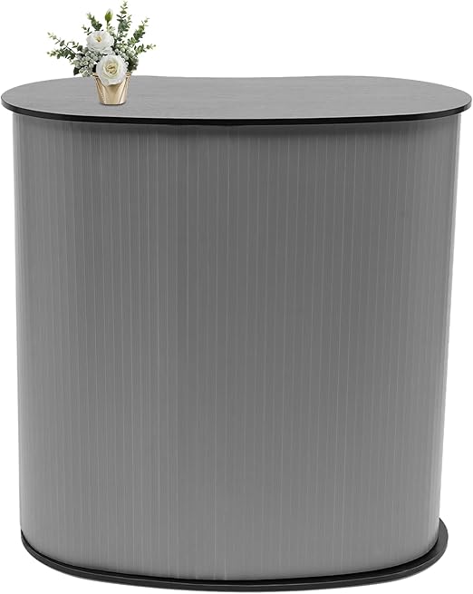 Foldable Tradeshow Podium Table with Handbag, Portable Detachable ...