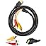 Amazon.com: DricRoda HDMI to RCA Cable,HDMI Male to 3RCA AV Composite Male M/M Connector Adapter ...