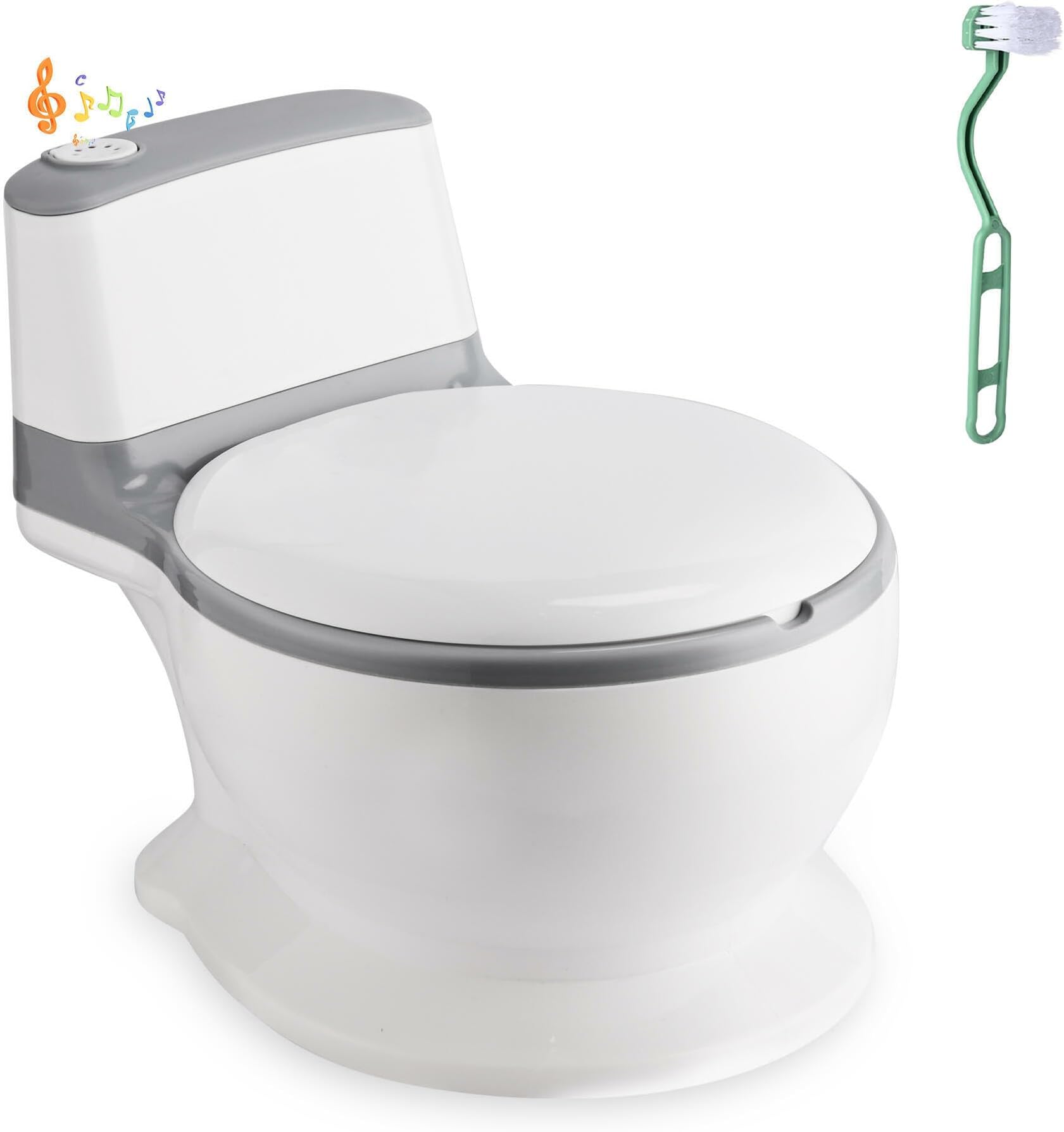 LIVINGbasics Toddler Potty Training Toilet with Storage Compartment and ...