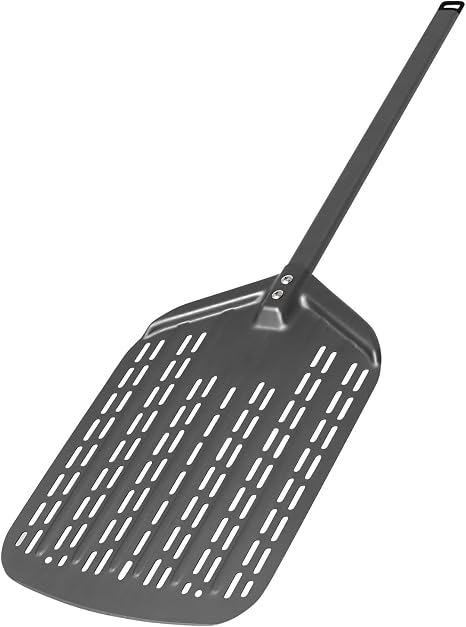 Amazon.com: 12" Perforated Pizza Peel Anodised Aluminium Pizza Turner ...