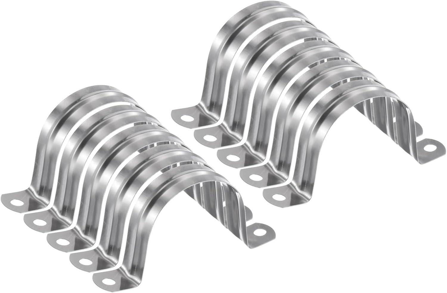 HARFINGTON 10pcs 2 Inch 50mm Conduit Clamps, M50 U Tube Pipe Clamp ...