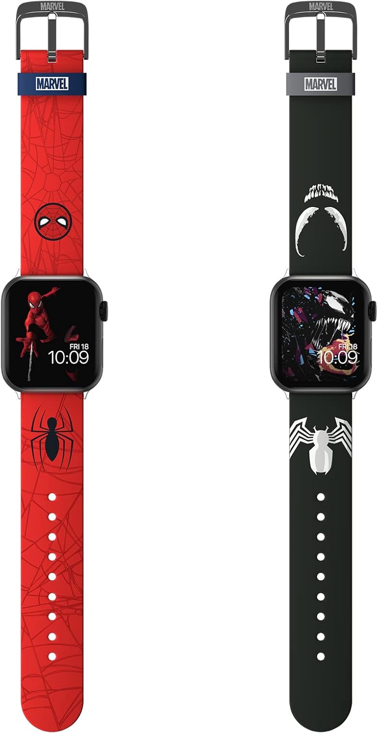 Amazon.com: Marvel Set – Spider-Man & Venom Smartwatch Bands ...