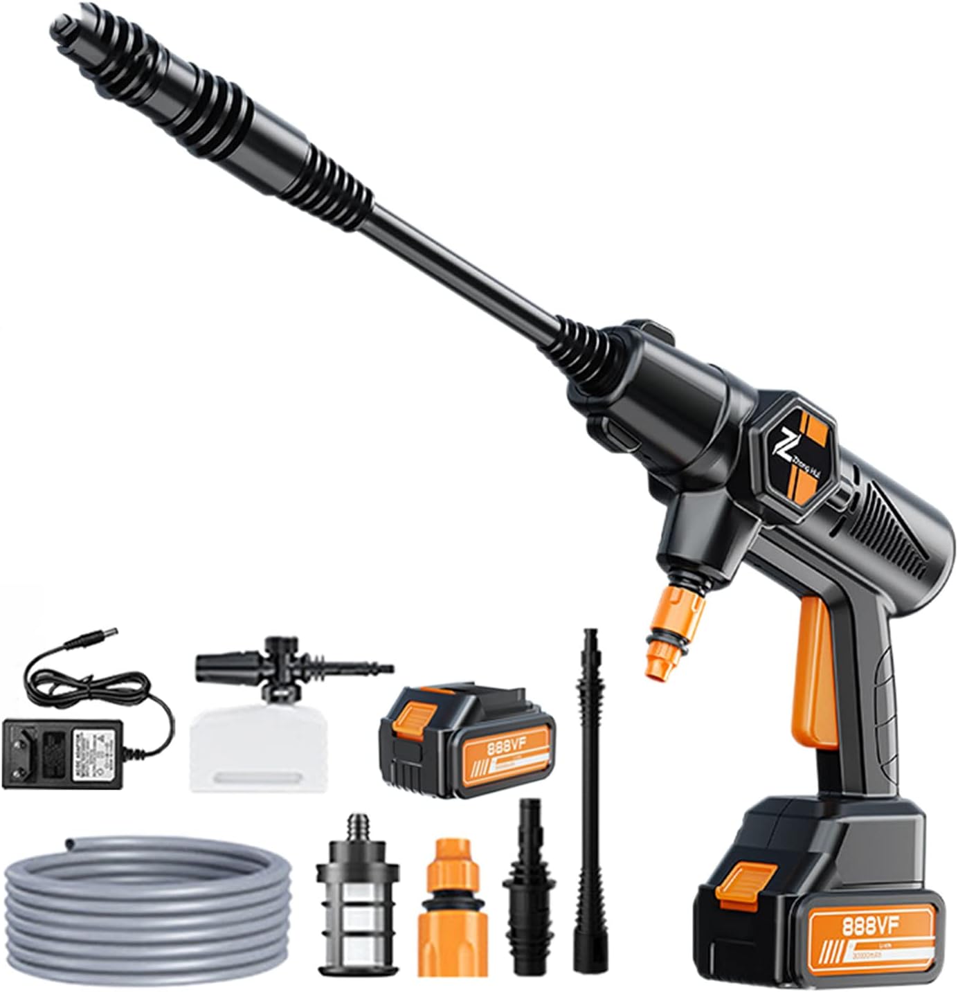 Amazon.com : Cordless Pwerful Pressure Washer Gun,100BAR Cordless High ...