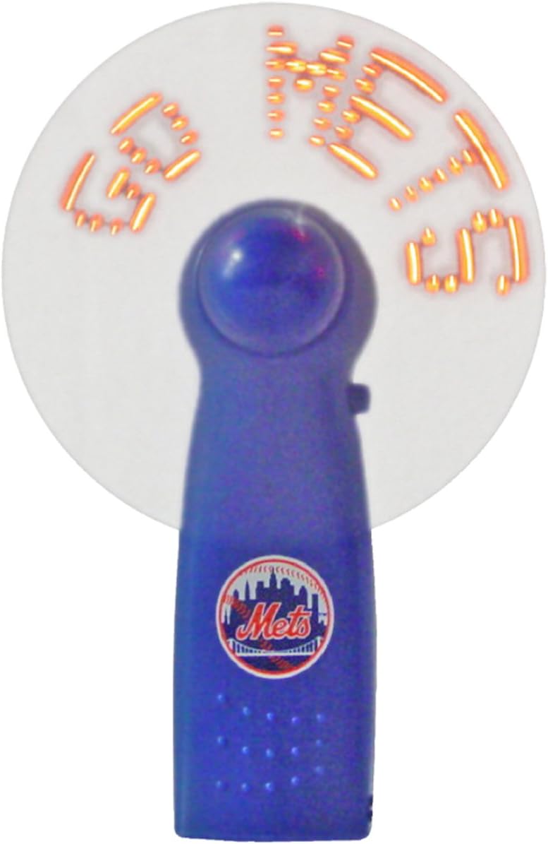 Amazon.com : MLB New York Mets Light Up Message Fan : Sports Fan ...