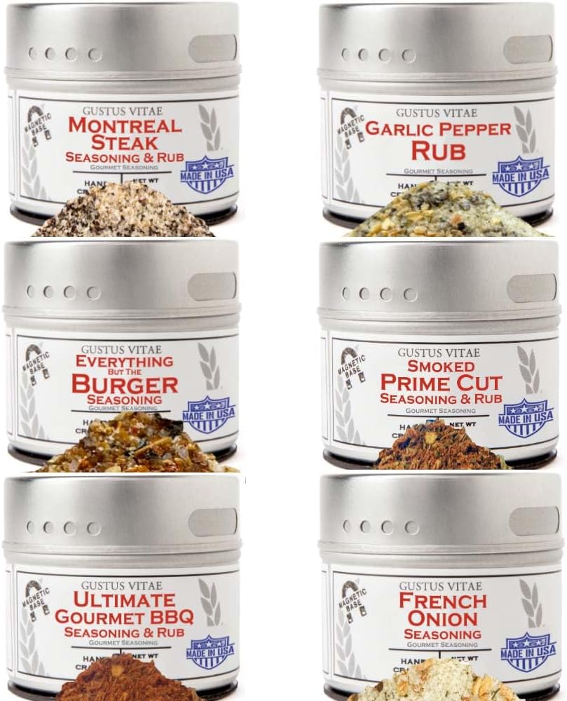 Amazon.com : Gourmet Steak & Beef Seasoning Gift Set - Six Pack ...