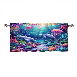 Amazon.com: Denruny Colorful Cute Dolphin Jellyfish Coral Unique Design ...