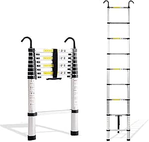 Amazon.co.jp: telescopic extension ladder, telescopic ladder 1.5m/6.3m ...