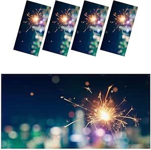 Fluorescent Light Cover 4x2’ Sparkler blurred Happy New Year Magnetic ...