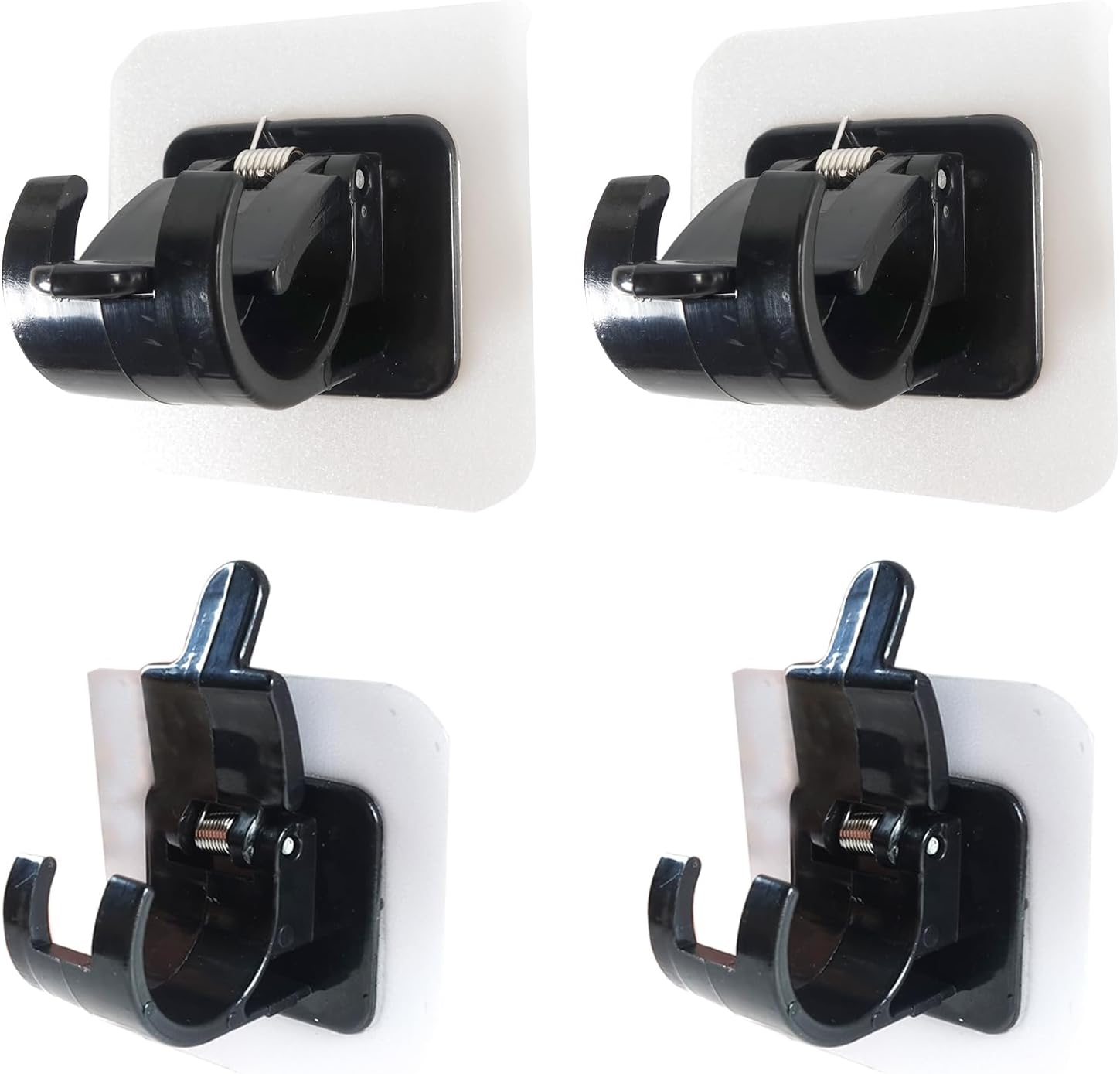 Amazon.com: HTTLQNDA - 4PCS Curtain Rods, No Drilling | Adhesive Rod ...