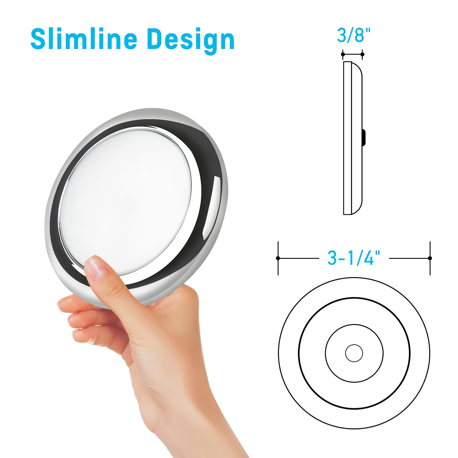 Snapklik.com : Acegoo RV Boat LED Ceiling Light Surface Mount 12V 3 ...