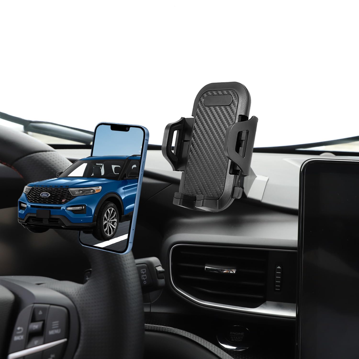 Oricarmes Ford Explorer Phone Mount For 2024 Ford Explorer Accessories ...