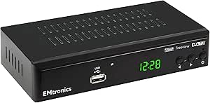 EMtronics EMFBR128HD Freeview Set Top Box 128GB Recorder 1080P with ...