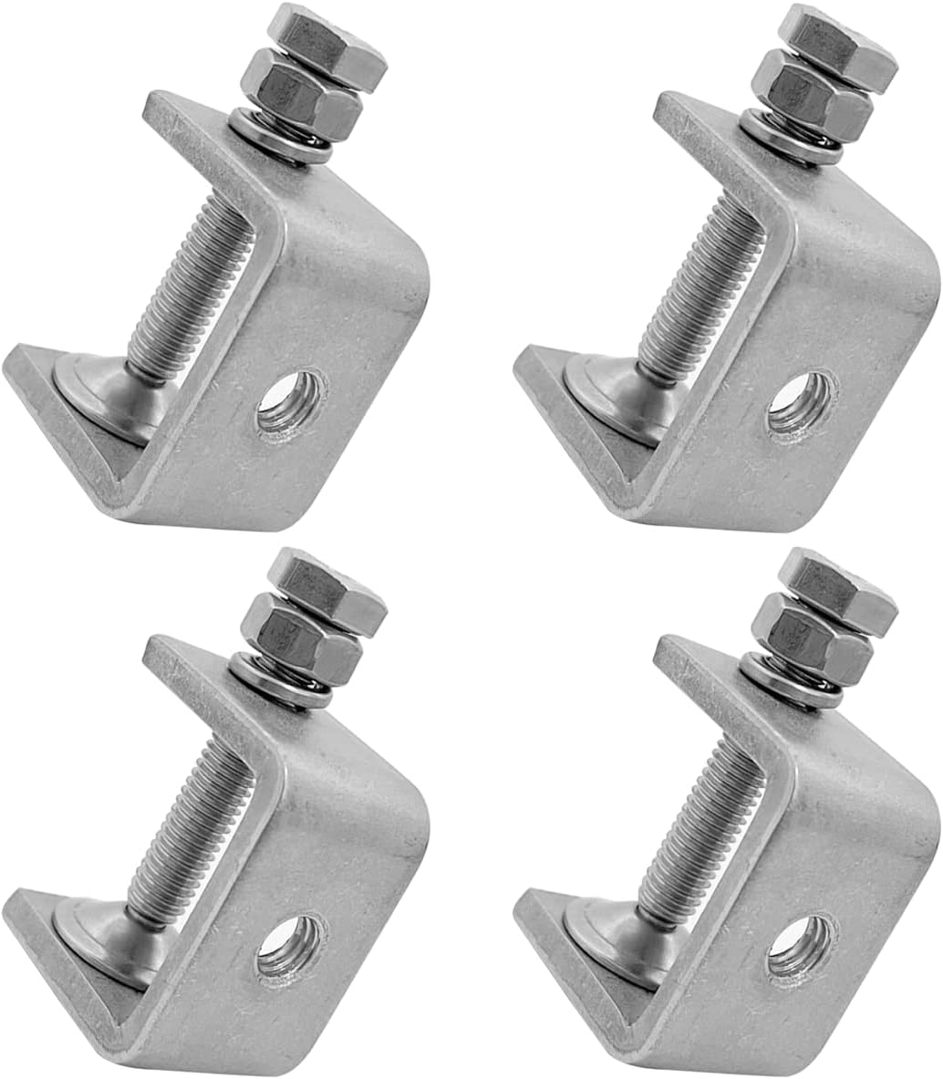 0-25Mm Mini Stainless Steel C Clamps for Mounting, 4Pcs Heavy Duty ...