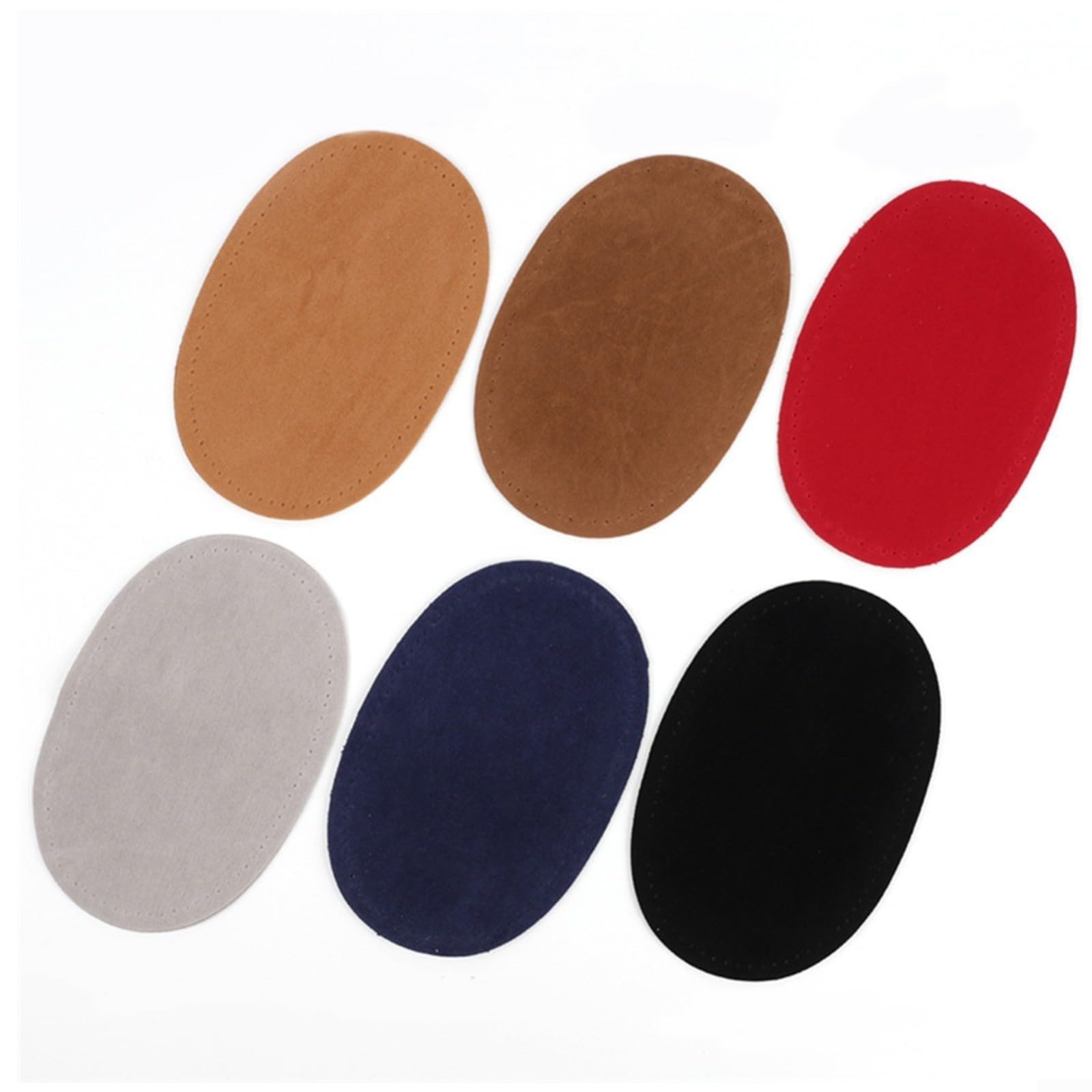 Iron On Elbow Patches DIY Suede Leather Iron-on Oval Elbow Knee Patches DIY Repair Sewing ...