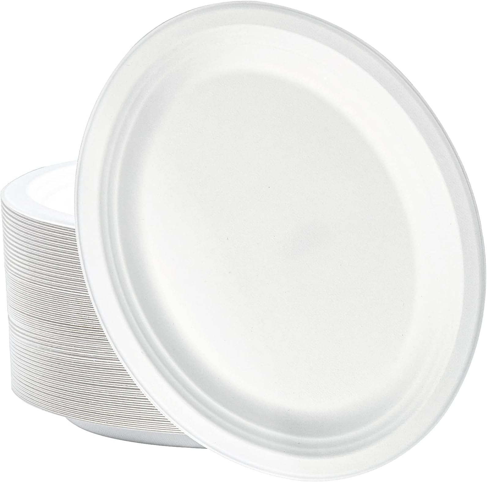 Amazon.com: 8.5 Inch Coated Paper Plates, Heavy Duty, Disposable Large ...
