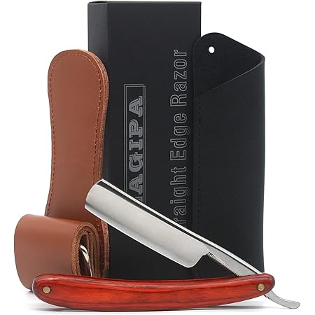 Amazon.com: 100% Wood Handle Shaving Straight Razor : Beauty & Personal ...